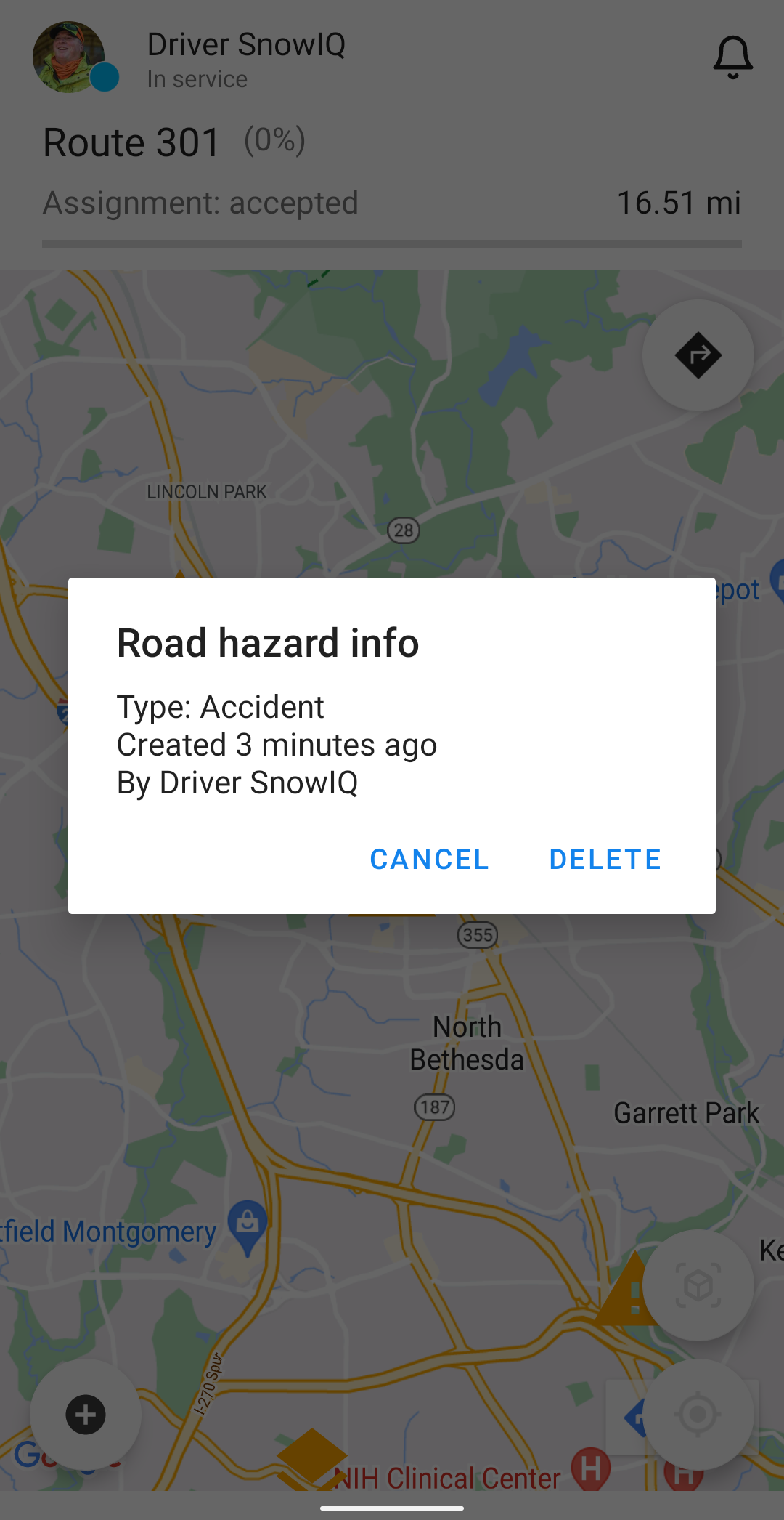 Road Hazards | SNOWiQ User Manual