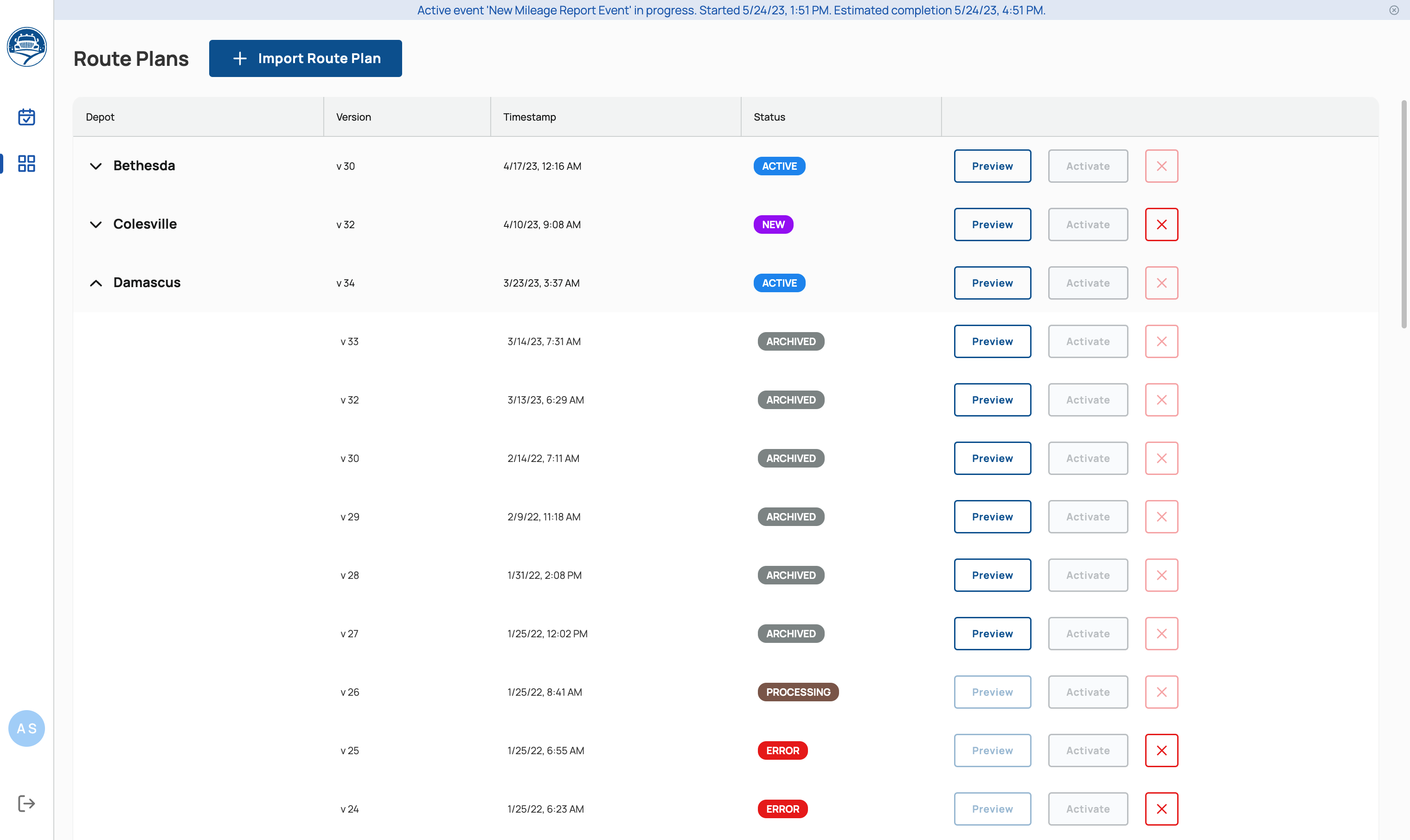 Route Management | SNOWiQ User Manual